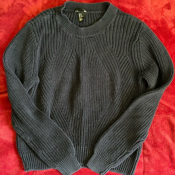 H&M | Sweaters | Hm Navy Blue Sweater | Poshmark